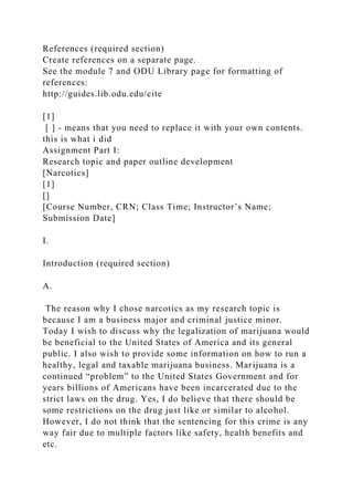 Assignment Part IResearch topic and paper outline development.docx
