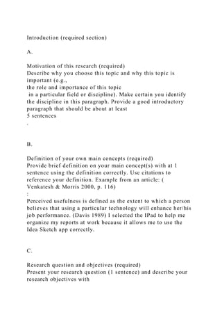 Assignment Part IResearch topic and paper outline development.docx