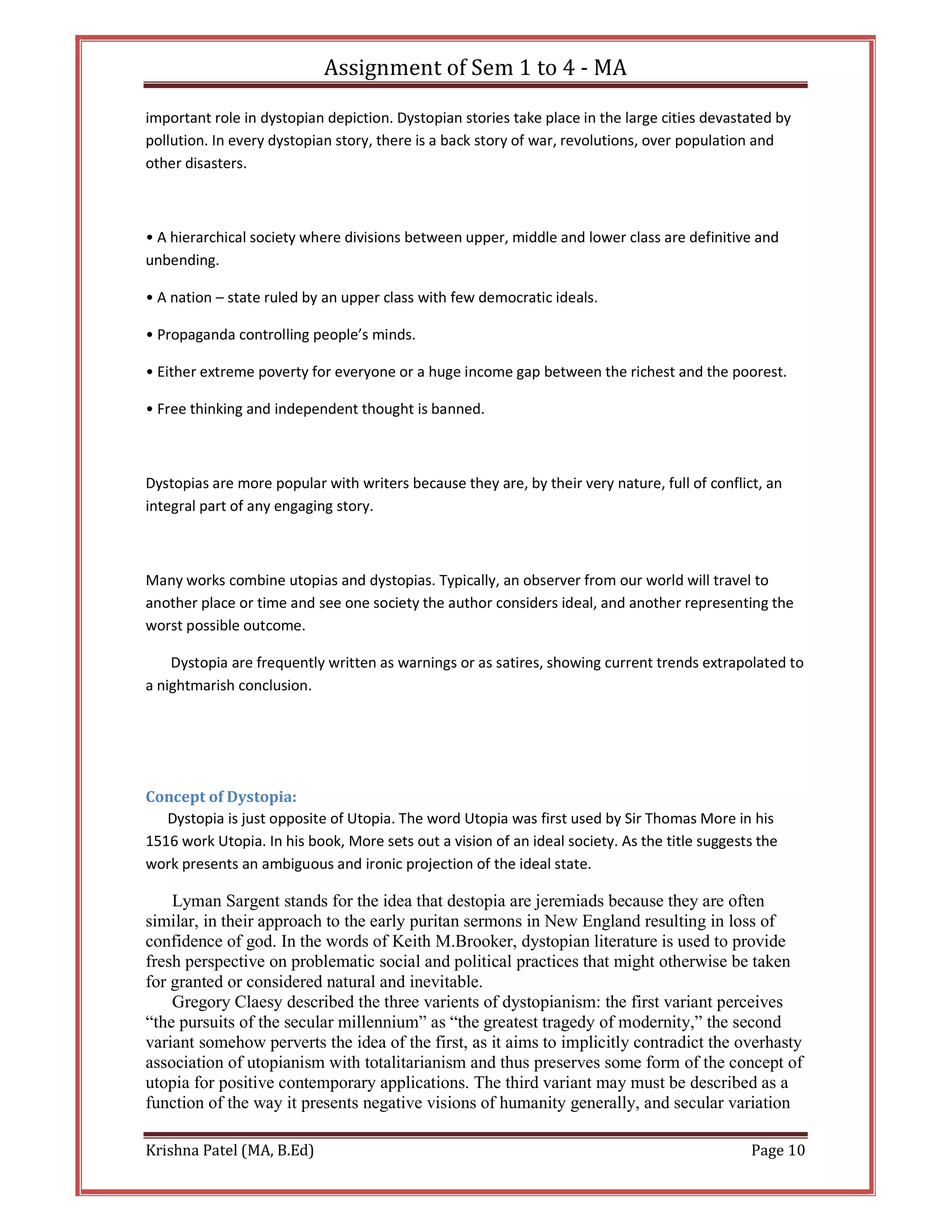 Assignments of Sem 1 to 3 | PDF