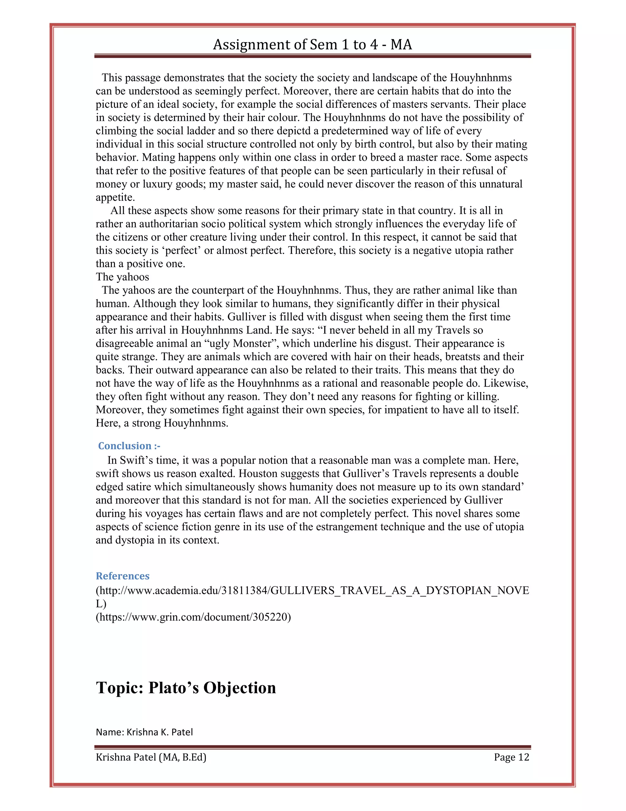 Assignments of Sem 1 to 3 | PDF