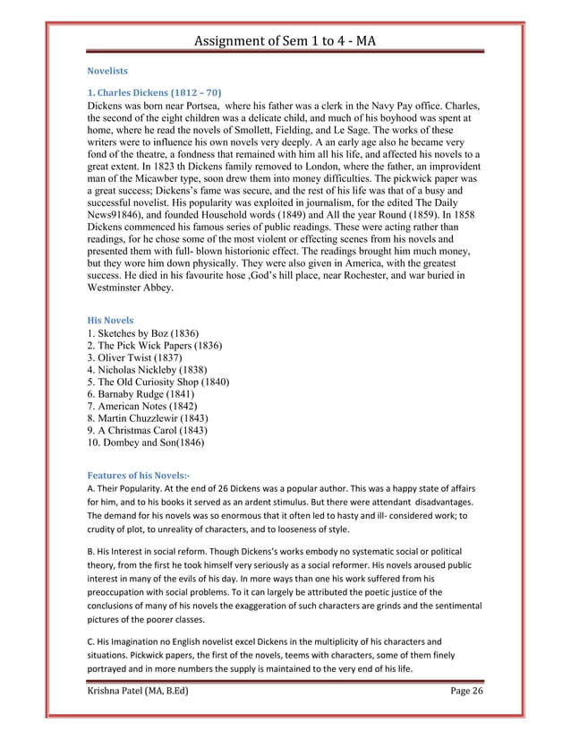Assignments of Sem 1 to 3 | PDF