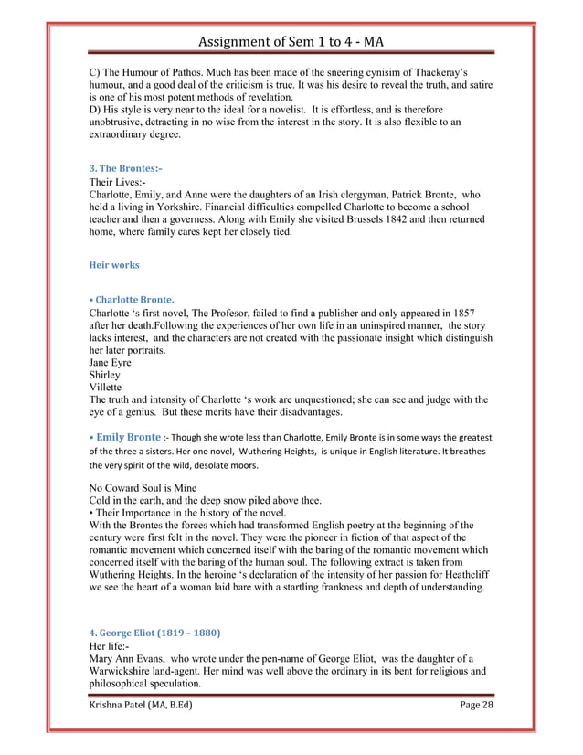 Assignments of Sem 1 to 3 | PDF