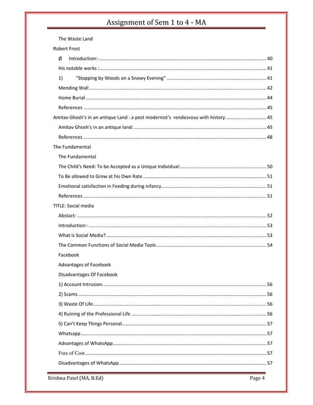 Assignments of Sem 1 to 3 | PDF