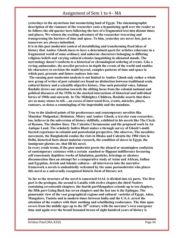 Assignments of Sem 1 to 3 | PDF