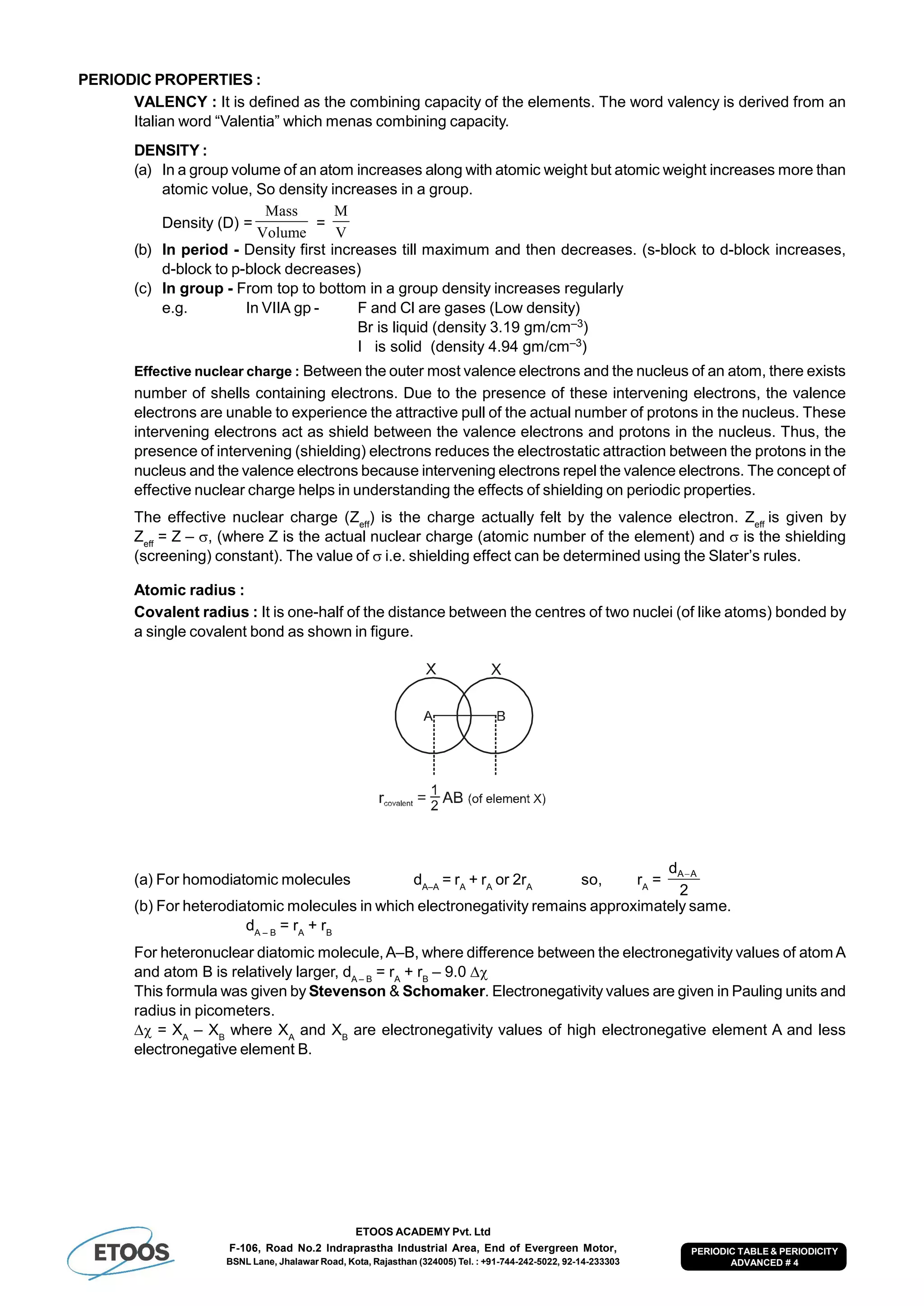 Assignment periodic table_jh_sir-3575 | PDF | Chemistry | Science