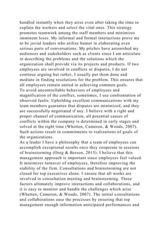 Assignment Personal Leadership PaperIntroductionLeadership is.docx ...