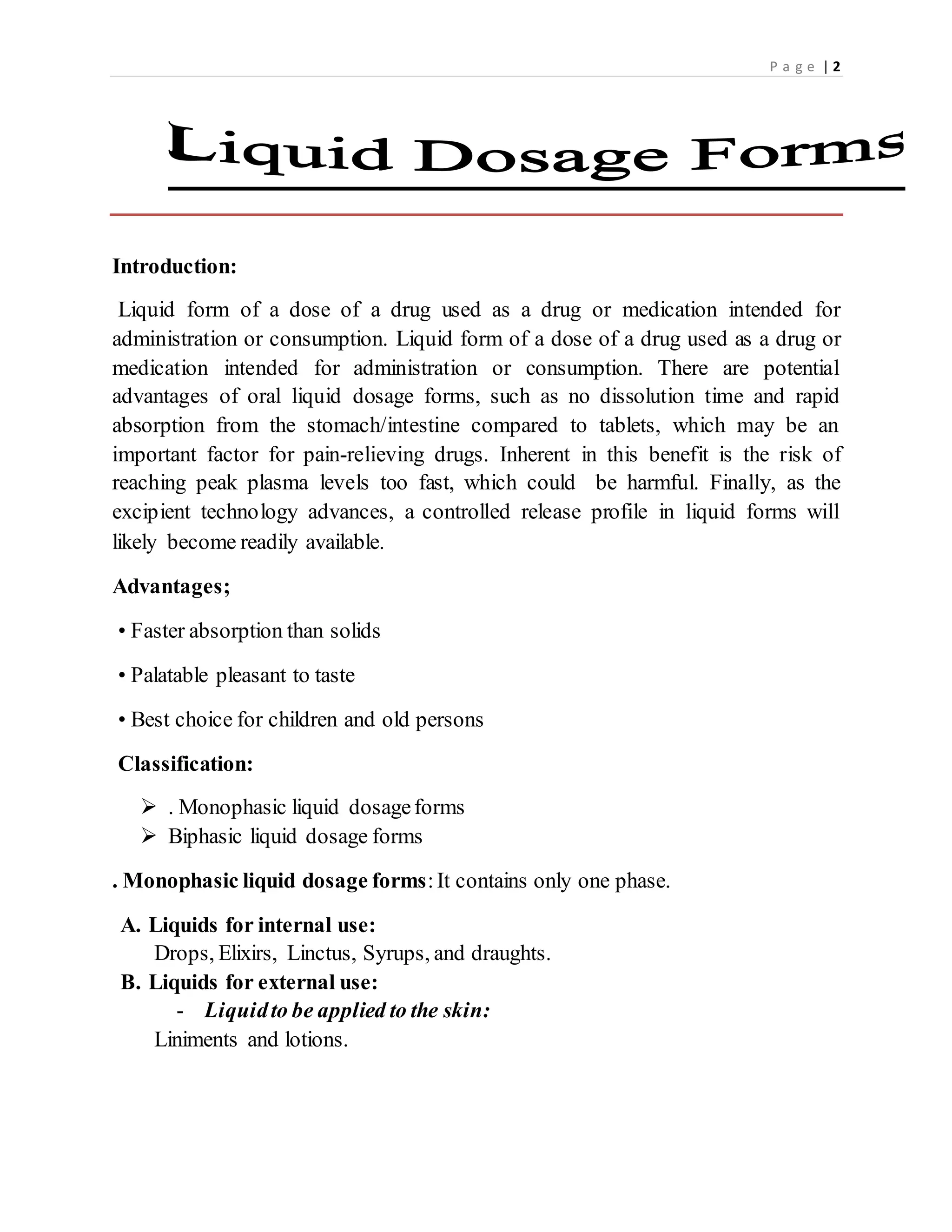 Liquid dosage form | DOCX