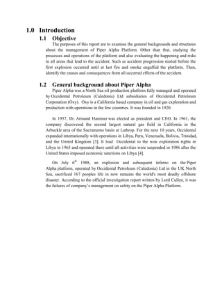 Assignment piper alpha | PDF