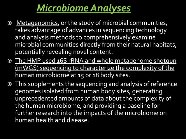 Human Microbiome Projects | PPT