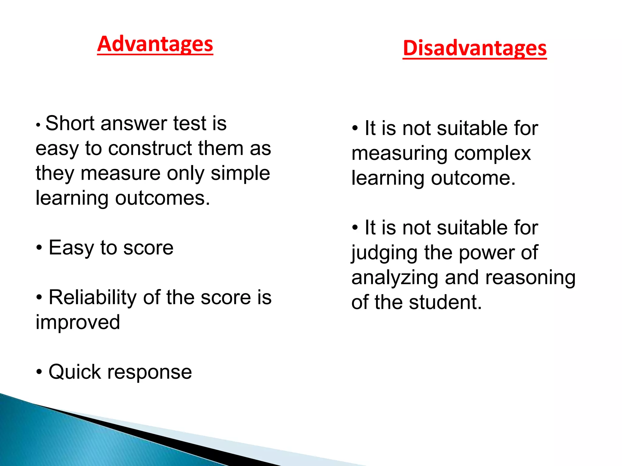 Standardized and non-standardized tests | PPT