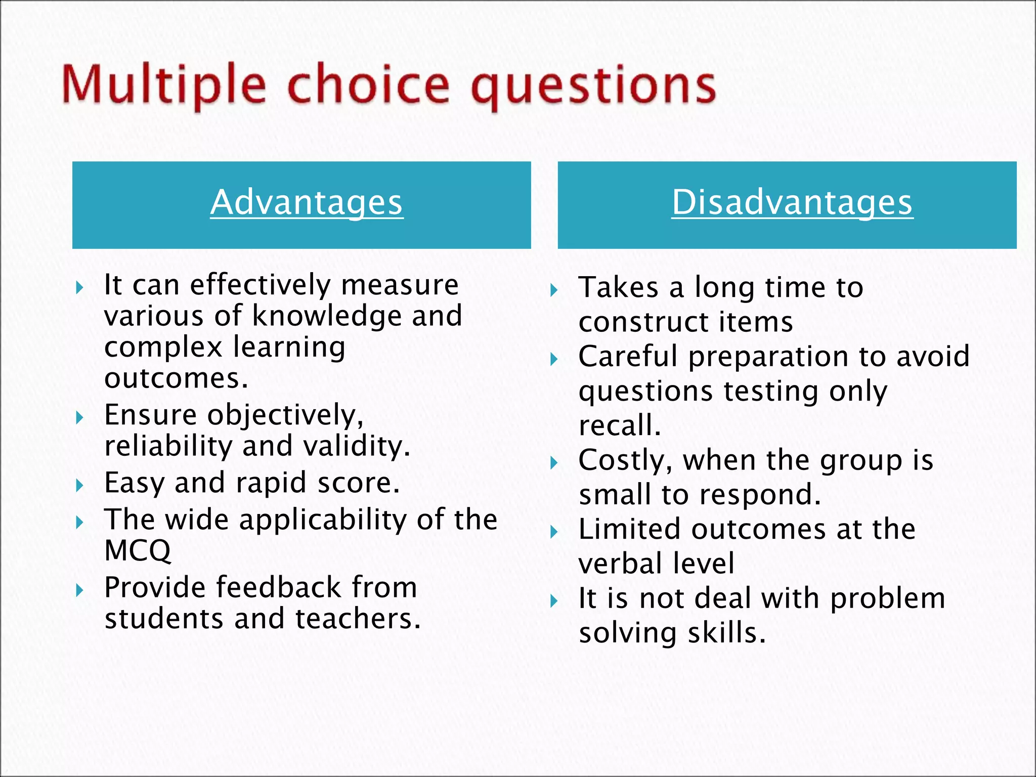 Standardized and non-standardized tests | PPT