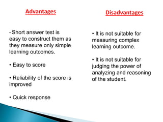 Standardized and non-standardized tests | PPT