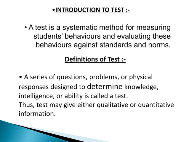 Standardized and non-standardized tests | PPT | Standardized Testing ...
