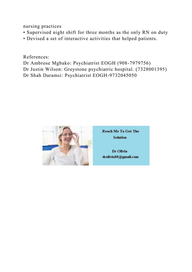 Assignment Practicum Cover Letter, Resume, and PortfolioFor th.docx