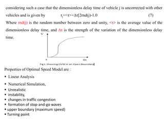 REVIEW OF OPTIMAL SPEED MODEL | PPTX