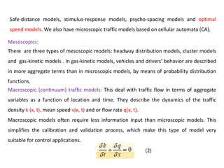 REVIEW OF OPTIMAL SPEED MODEL | PPT