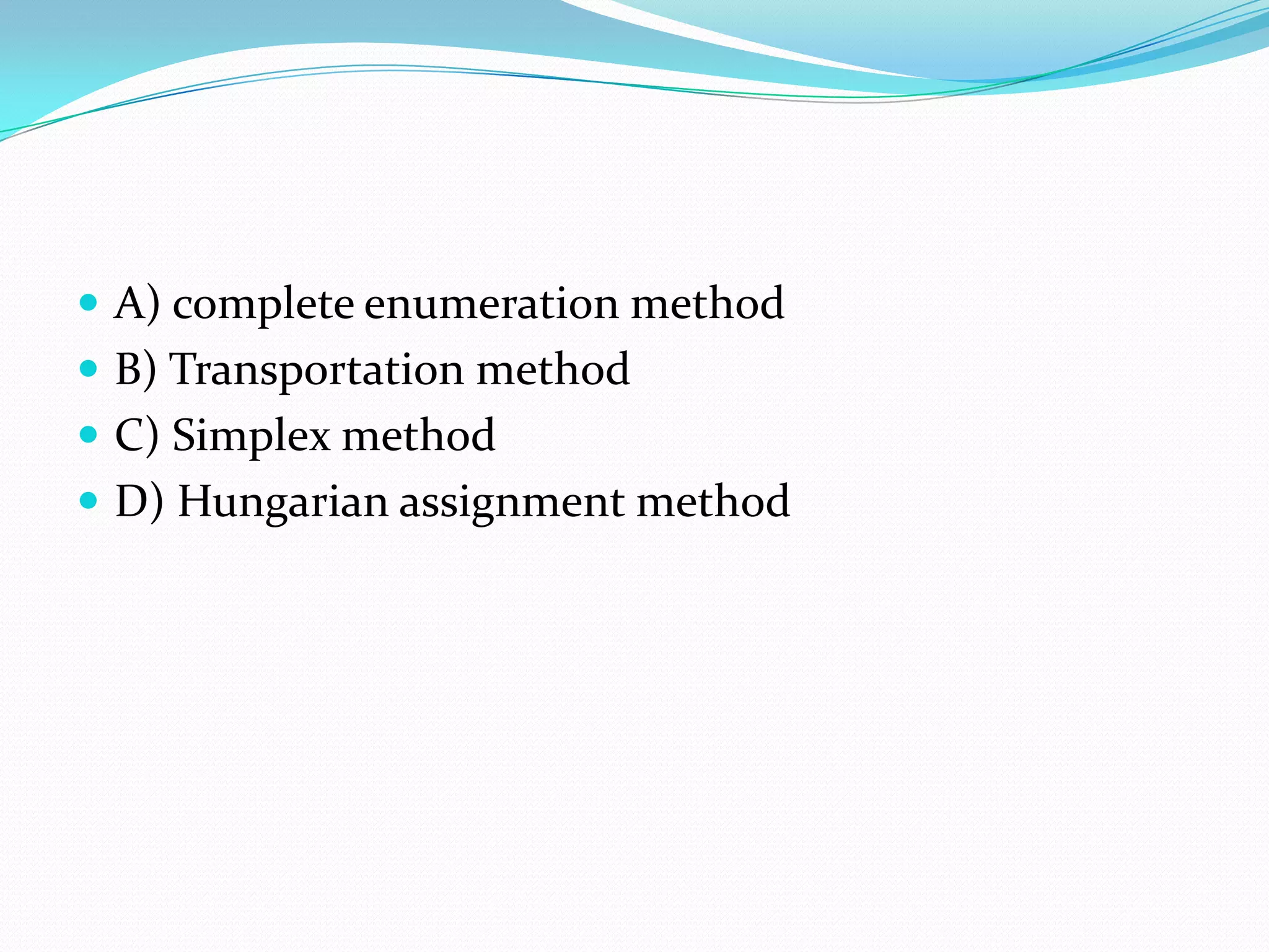 Assignment problem | PPTX