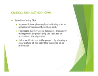 Assignment project scheduling | PPT
