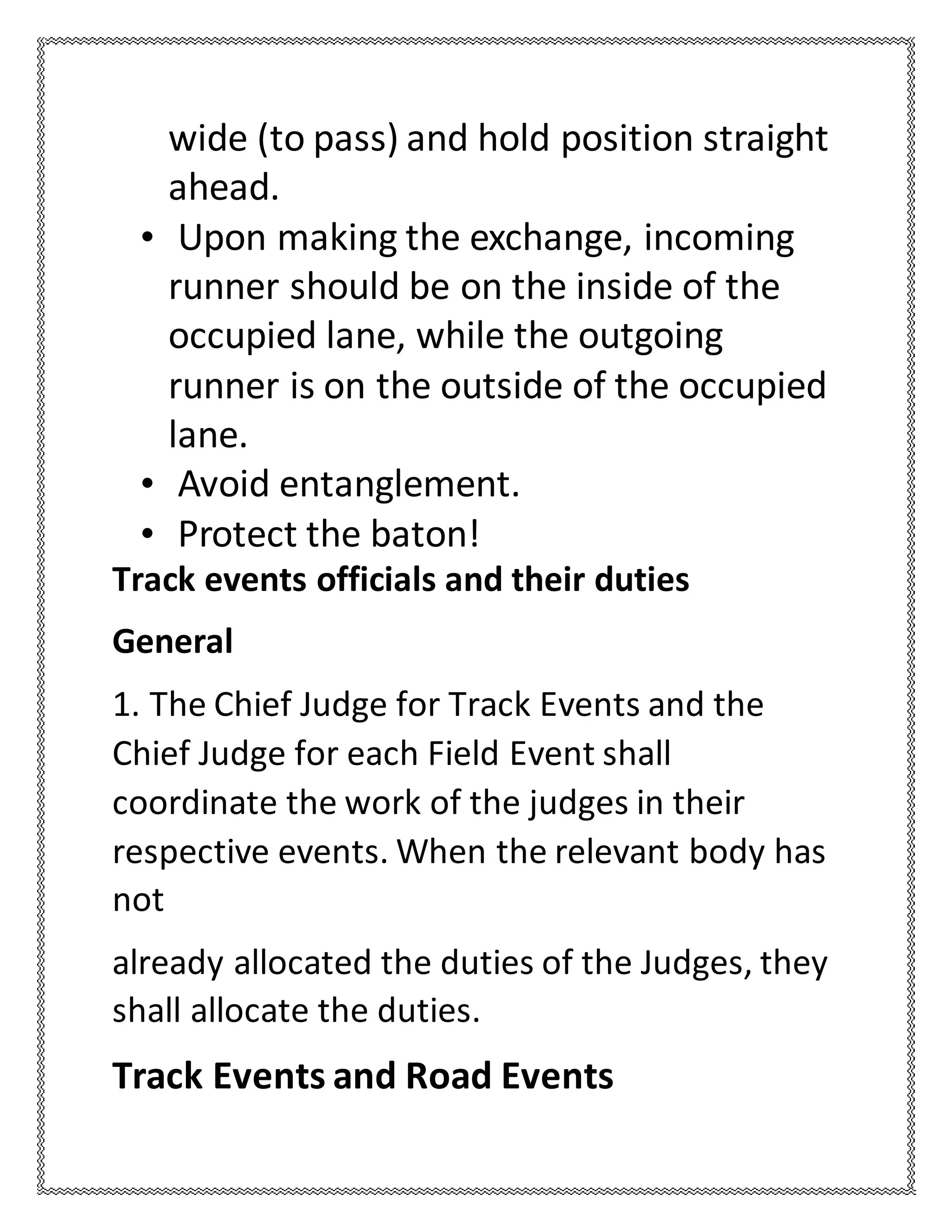 relay races sports | DOCX