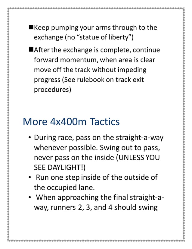 relay races sports | DOCX | Track and Field | Sports