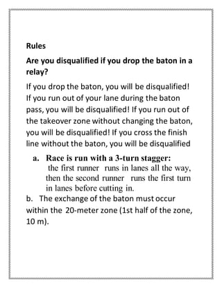 relay races sports | DOCX