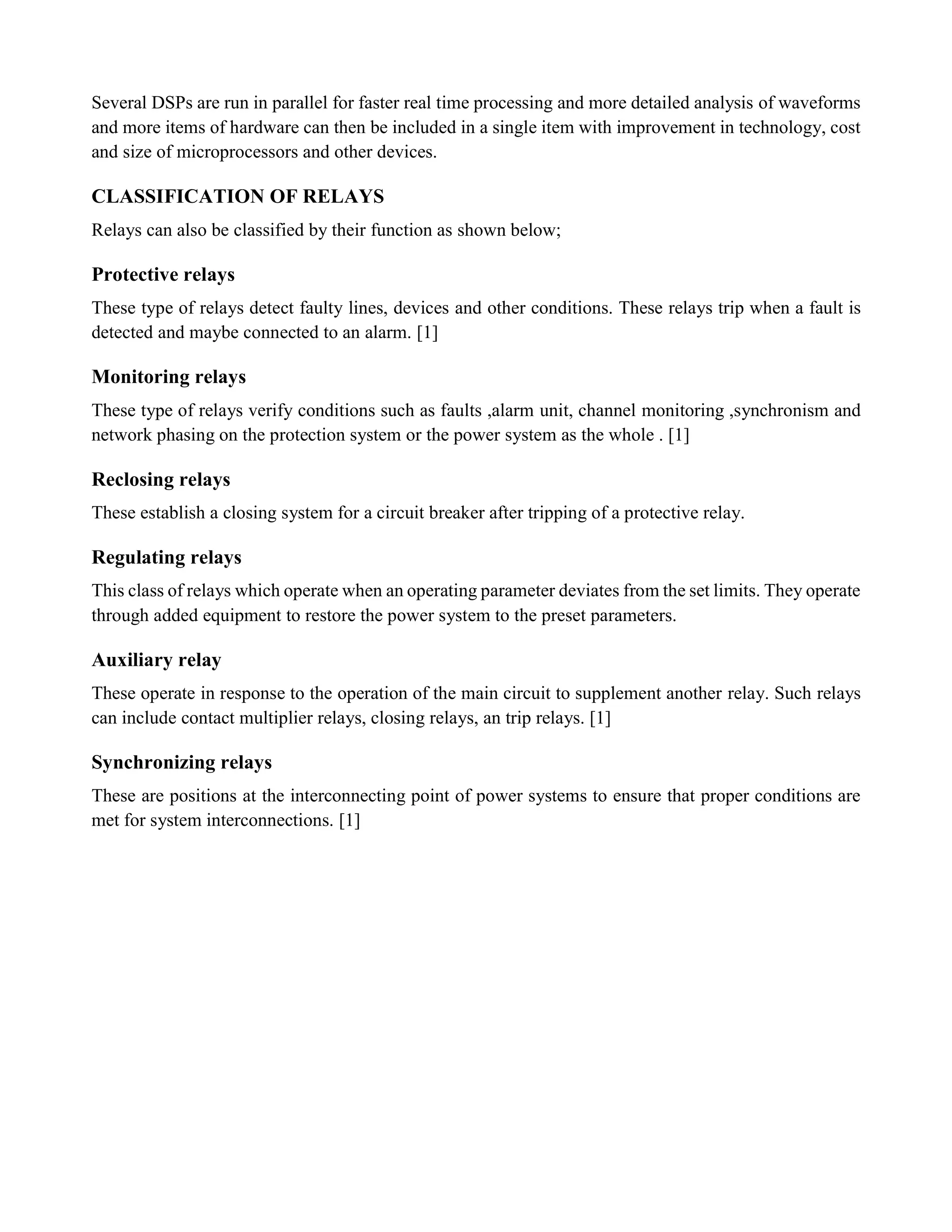 Relays classificatiion according to technology and design basics | PDF