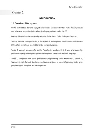 Turbo C Compiler Reports | PDF