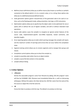 Turbo C Compiler Reports | PDF