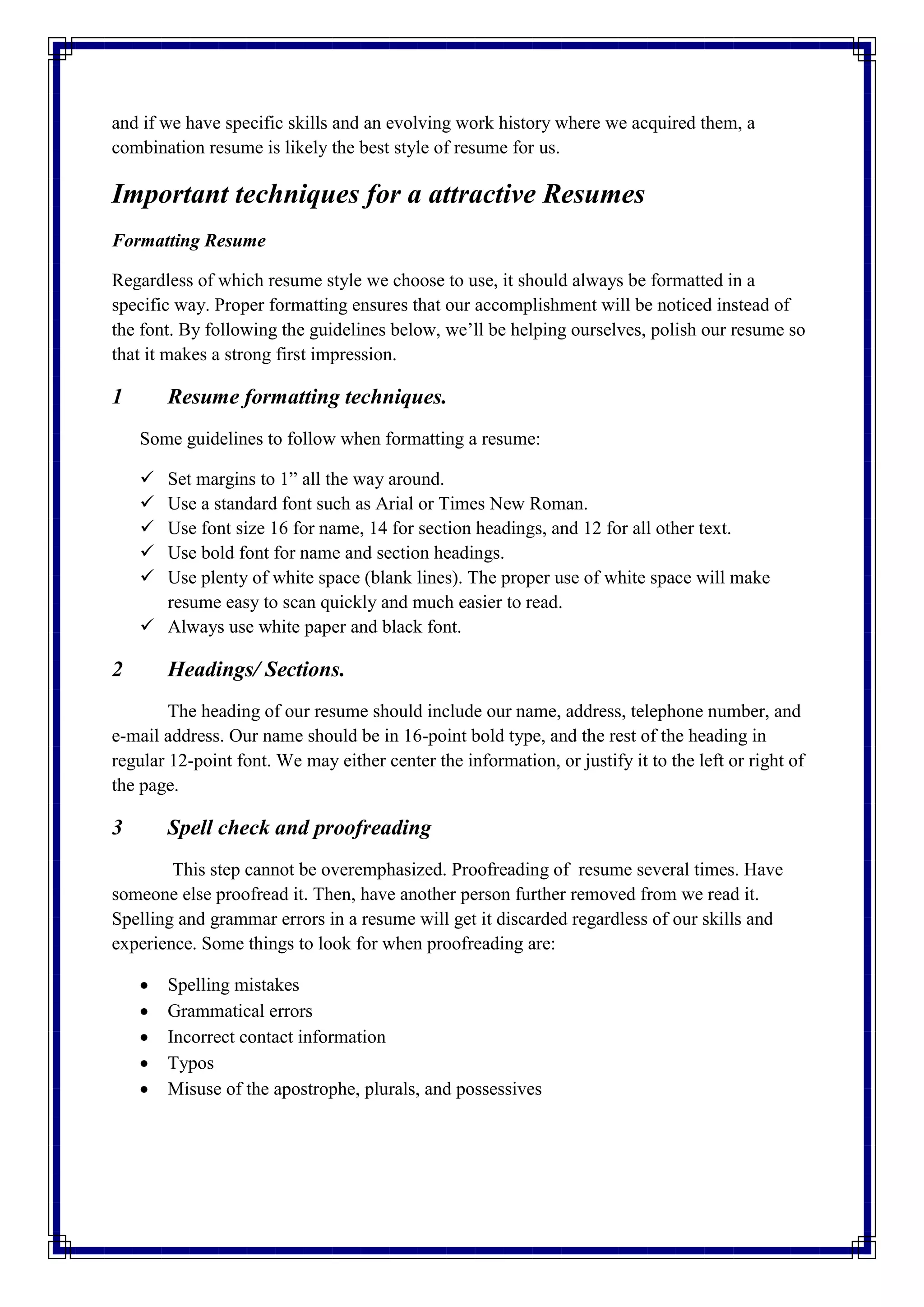 Assignment resume | PDF