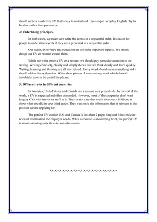Assignment resume | PDF