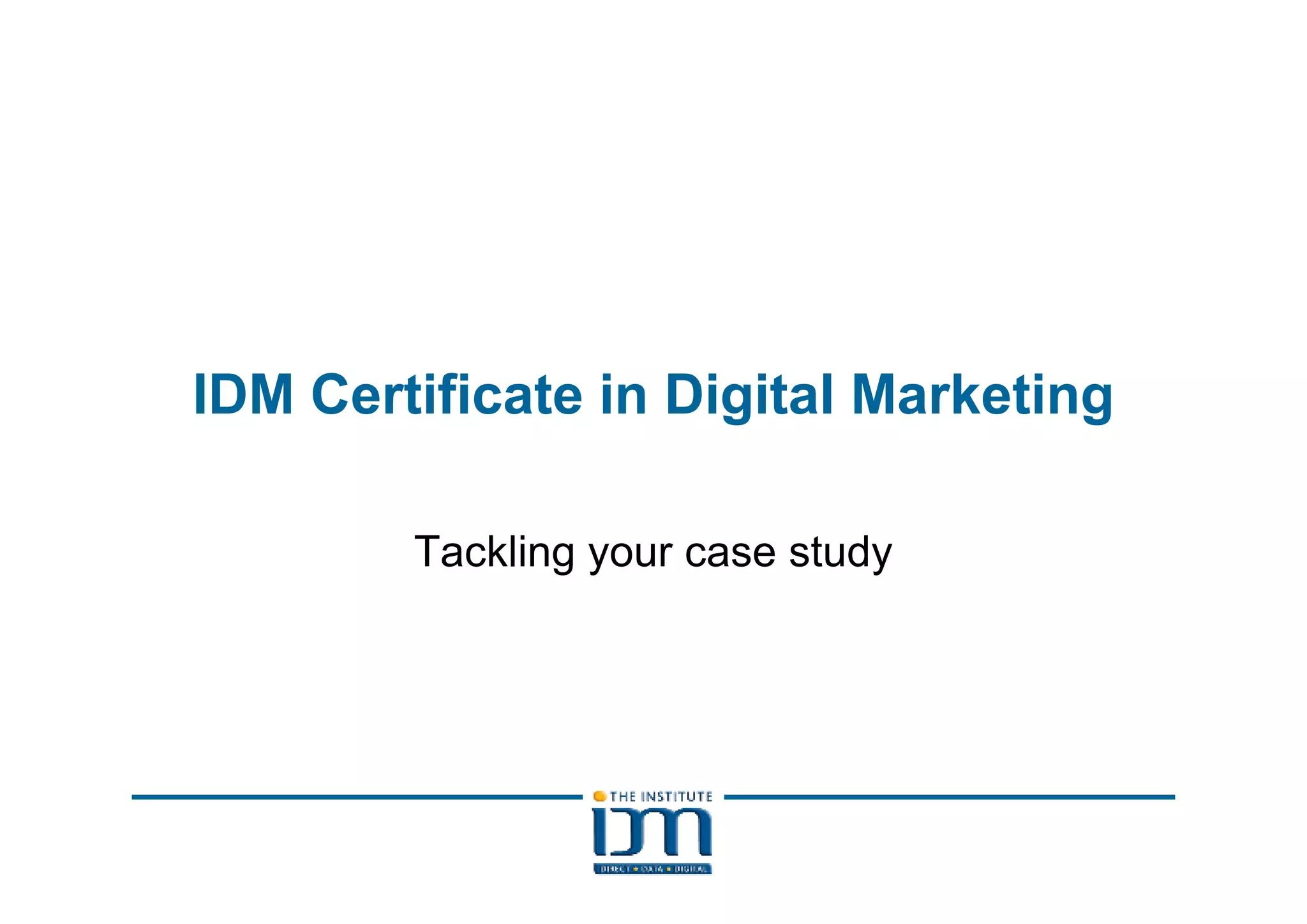 IDM Assignment revision certificate Nov '11 | PDF