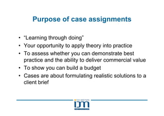 IDM Assignment revision certificate Nov '11 | PDF