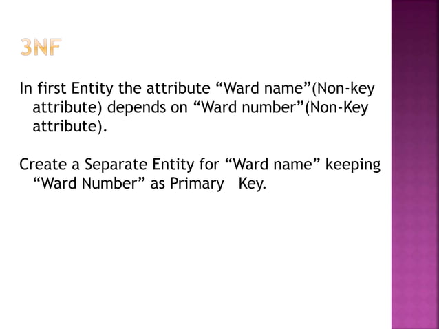 Assignment 1: Normalization | PPT