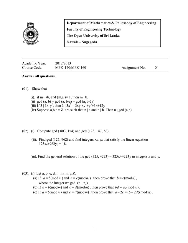 Assignments 04 | PDF