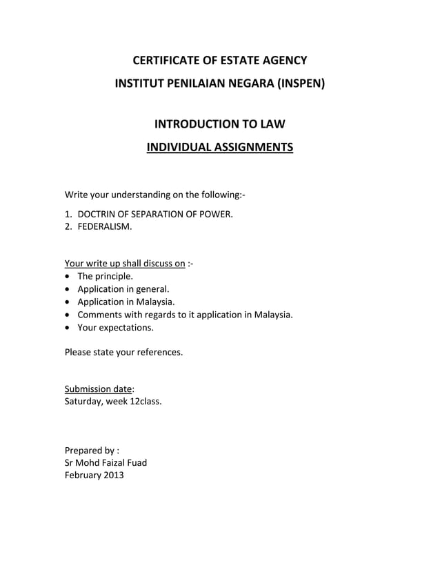 Assignments | PDF