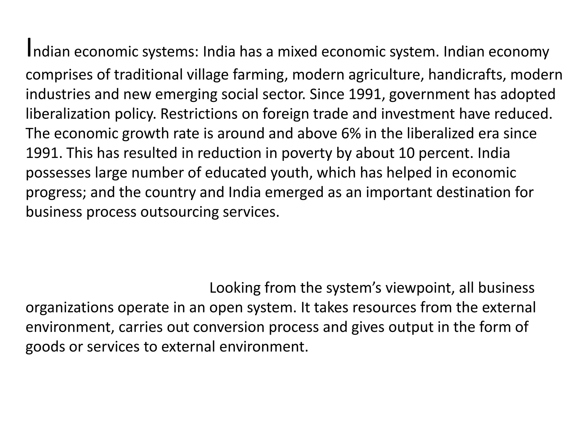 OVERVIEW OF INDIAN SOCIAL, POLITICAL AND ECONOMIC SYSTEMS | PPTX