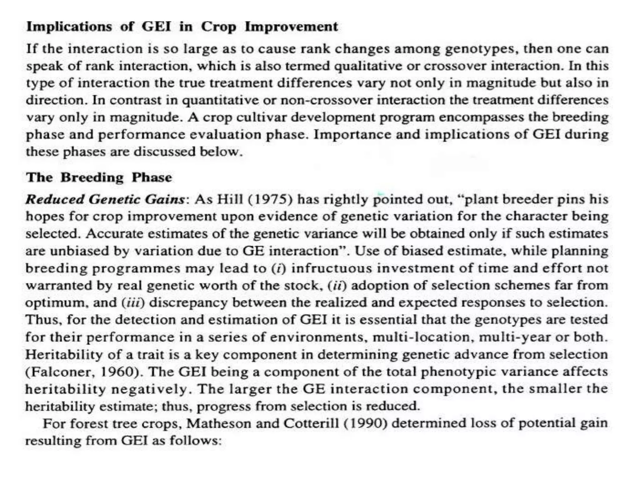 Genotype Environment Interaction Pptx
