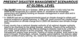 GLOBAL AND NATIONAL EVENTS FOR DISASTER MANAGEMENT | PPTX