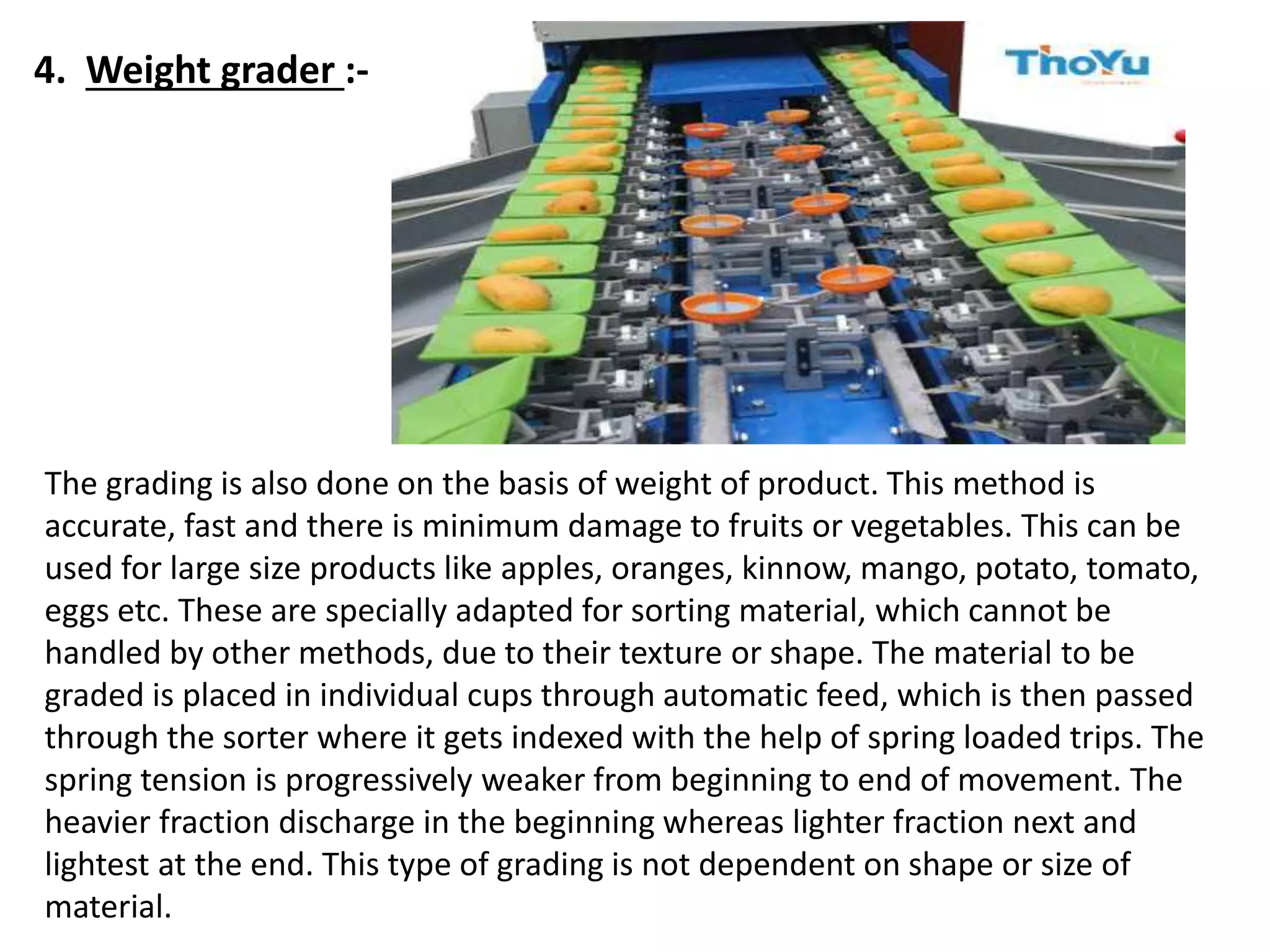 Cleaning & Grading Equipments For Fruit and Vegetable | PPTX