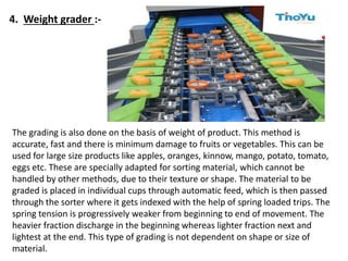 Cleaning & Grading Equipments For Fruit and Vegetable | PPTX