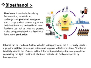 Bio-Fuels Biodiesel And Ethanol Product | PPTX