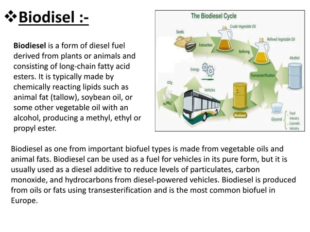 Bio-Fuels Biodiesel And Ethanol Product | PPTX | Agriculture | Industries