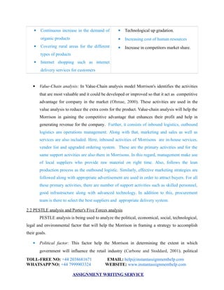 Assignment Sample: Business Strategy of an Organization | PDF