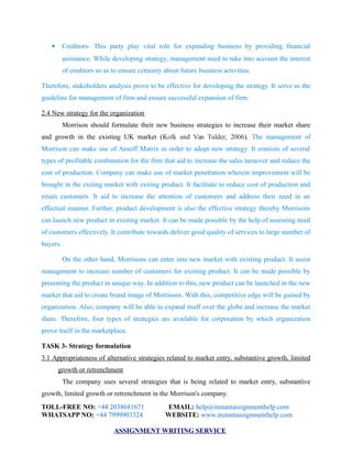 Assignment Sample: Business Strategy of an Organization | PDF