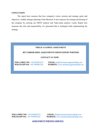 Assignment Sample: Business Strategy of an Organization | PDF
