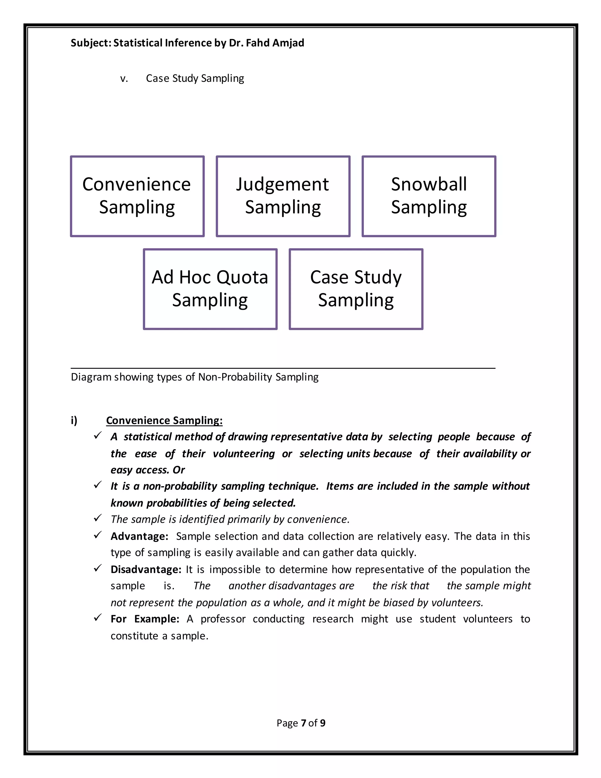 Assignment sampling techniques | DOCX