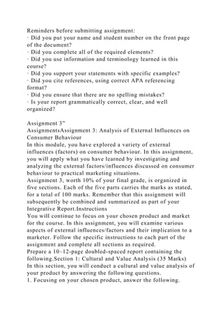 AssignmentsAssignmentsEach of the four assignments in this cou.docx