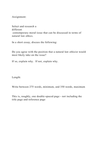 AssignmentSelect and research a different contemporary mo.docx