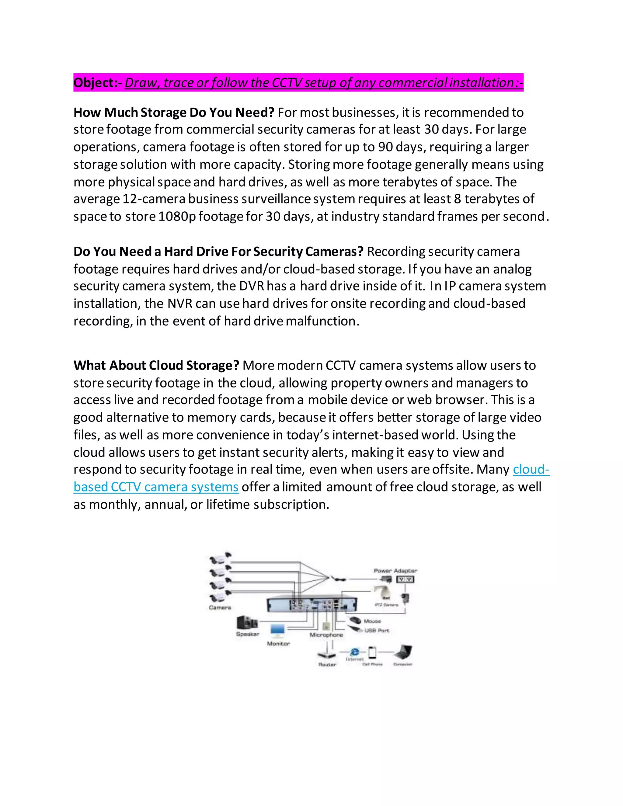 Assignment sheet cctv | DOCX