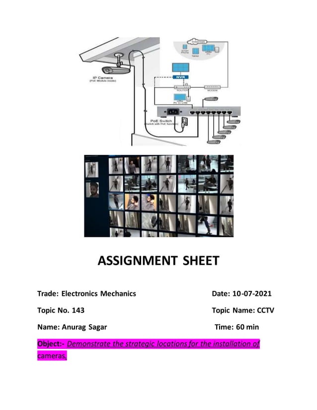 Assignment sheet cctv | DOCX | Cameras and Camcorders | Consumer ...